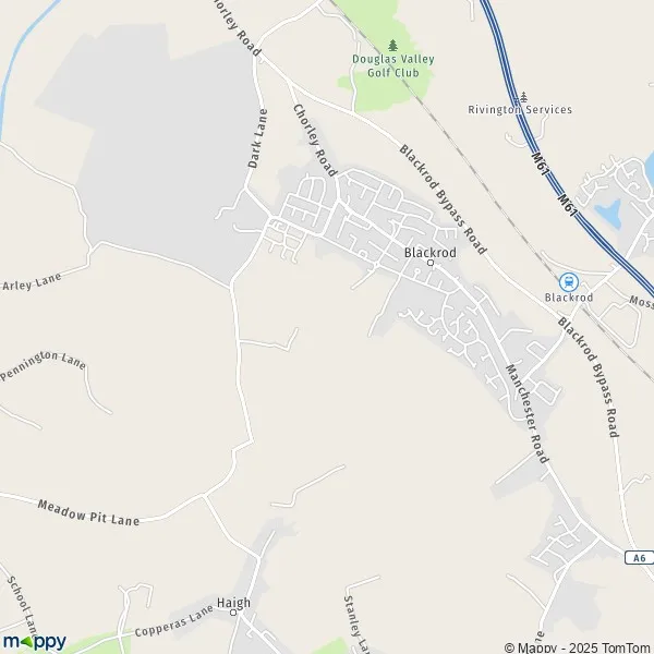 Map Blackrod: map of Blackrod (BL6 5) and practical information