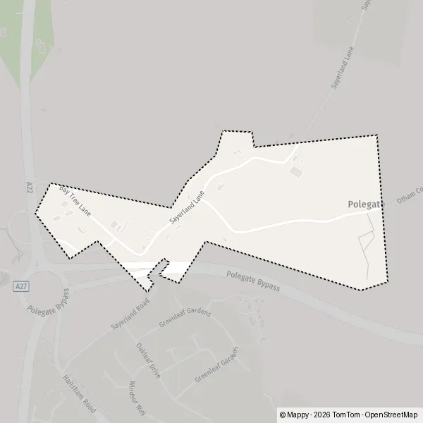 Map Polegate: map of Polegate (BN26 6) and practical information