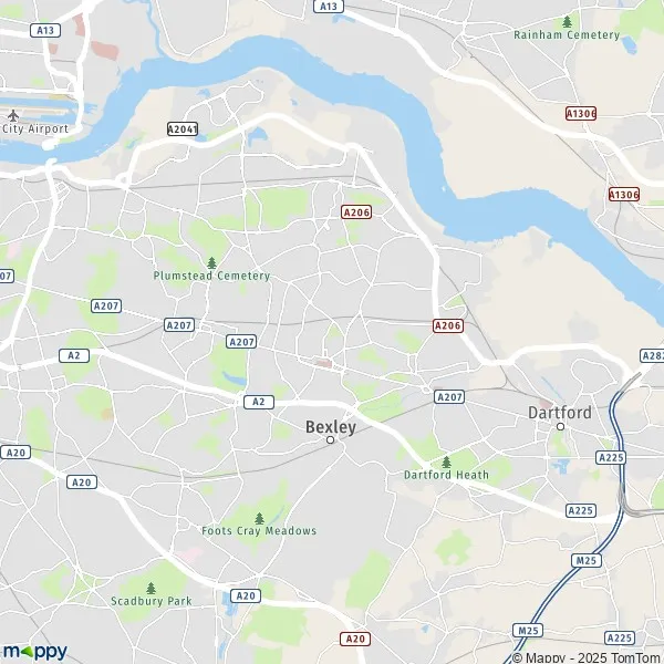 Map Bexley: map of Bexley (BR7 6) and practical information