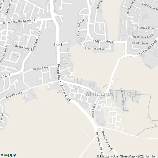 Map Whitchurch: map of Whitchurch (BS14 0) and practical information