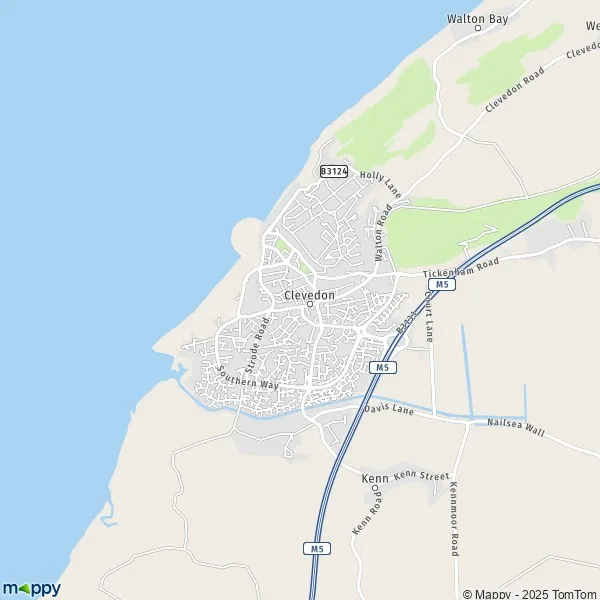 Map Clevedon: map of Clevedon (BS21 6) and practical information