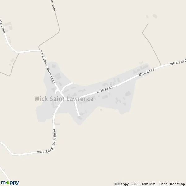 Map Wick Saint Lawrence: map of Wick Saint Lawrence (BS22 7) and ...