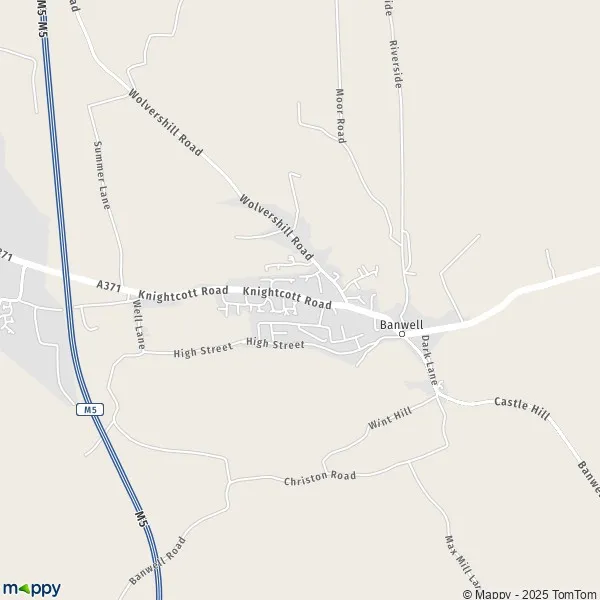 Map Banwell: map of Banwell (BS29 6) and practical information