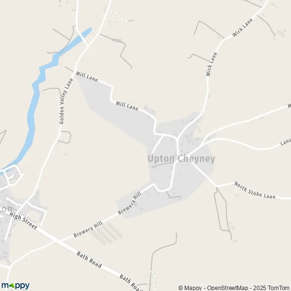 Map Upton Cheyney: map of Upton Cheyney (BS30 6) and practical information