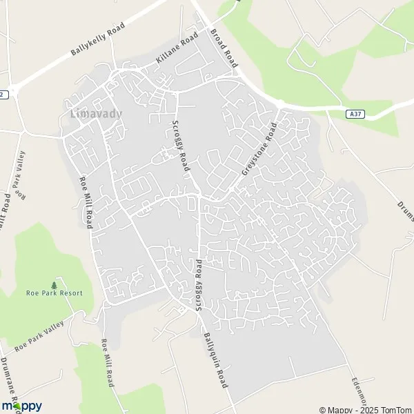 Map Limavady: map of Limavady (BT49 0) and practical information