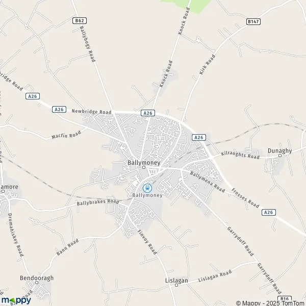 Map Ballymoney: map of Ballymoney (BT53 6) and practical information