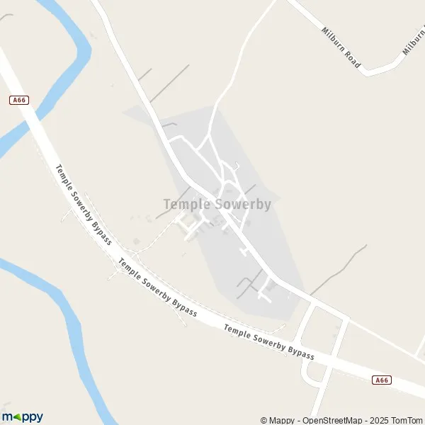 Map Newbiggin Temple Sowerby: map of Newbiggin Temple Sowerby (CA10 1 ...