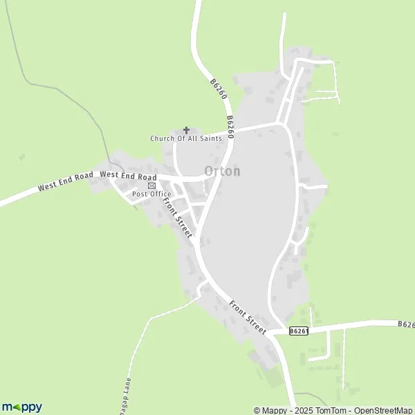 Map Orton: map of Orton (CA10 3) and practical information