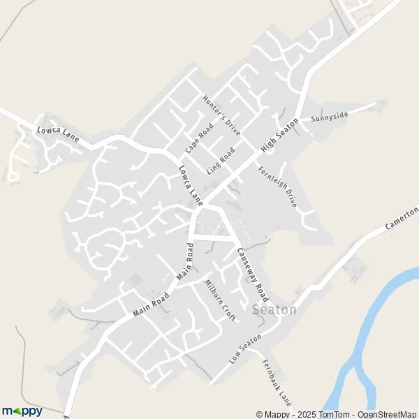 Map Seaton: map of Seaton (CA14 1) and practical information