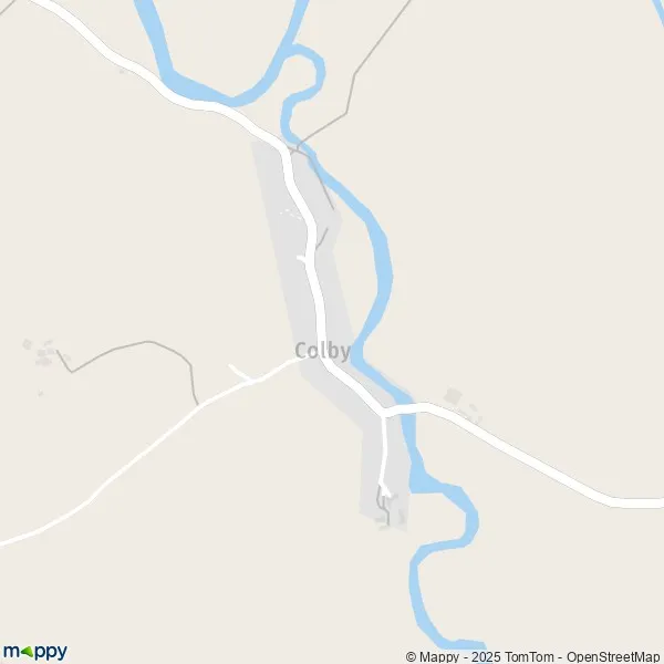 Map Colby: map of Colby (CA16 6) and practical information