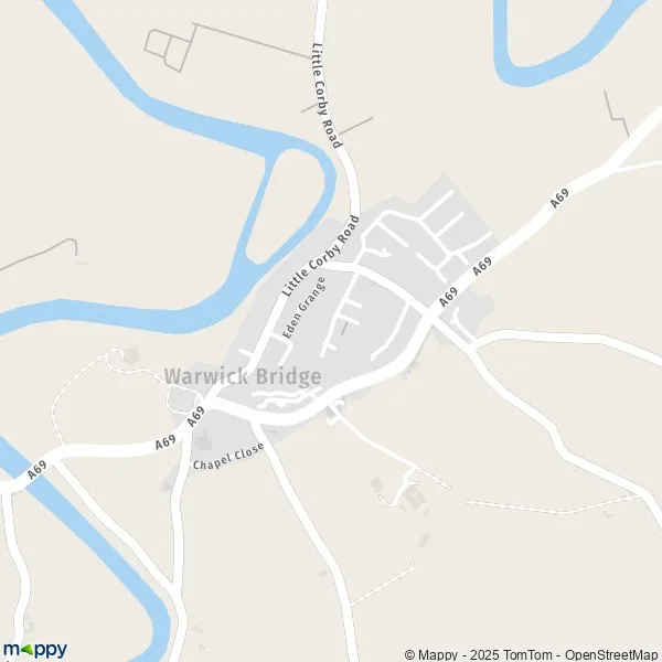 Map Warwick Bridge: map of Warwick Bridge (CA4 8) and practical information