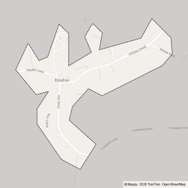 Map Elmdon: map of Elmdon (CB11 4) and practical information
