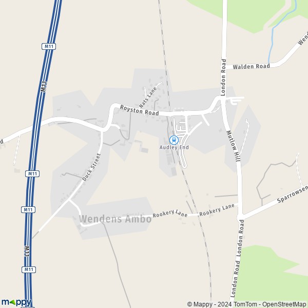 Map Wendens Ambo: map of Wendens Ambo (CB11 4) and practical information