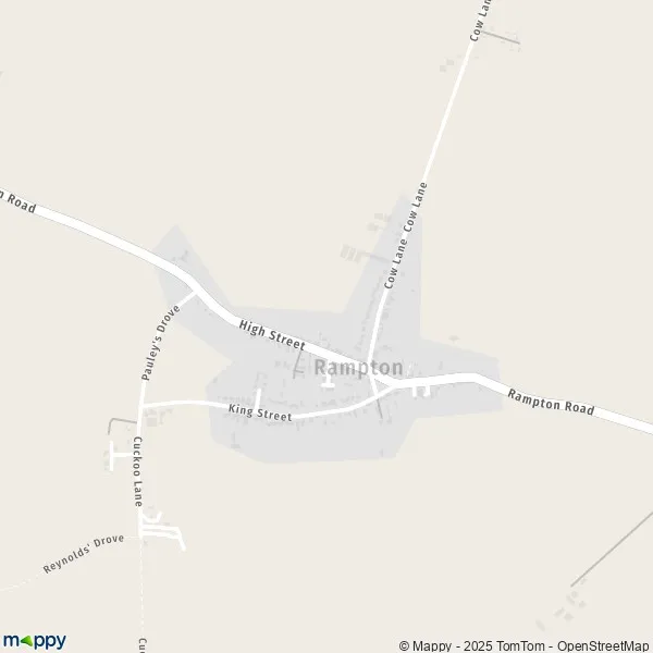 Map Rampton: map of Rampton (CB24 8) and practical information