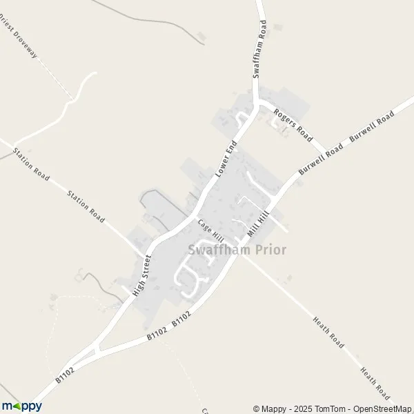 Map Swaffham Prior: map of Swaffham Prior (CB25 0) and practical ...
