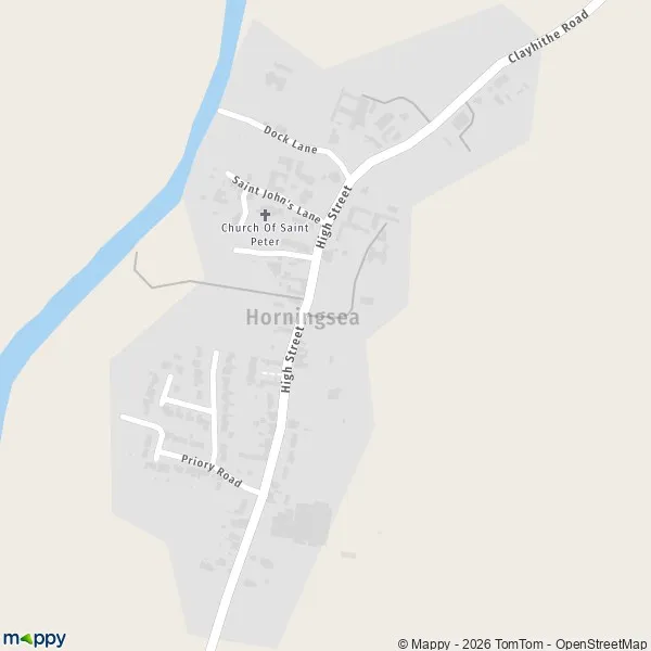 Map Horningsea: map of Horningsea (CB25 9) and practical information