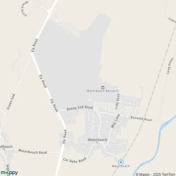 Map Waterbeach: map of Waterbeach (CB25 9) and practical information