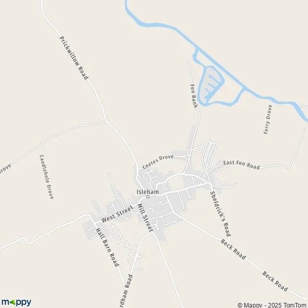 Map Isleham: map of Isleham (CB7 5) and practical information