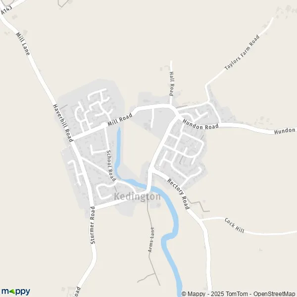 Map Kedington: map of Kedington (CB9 7) and practical information