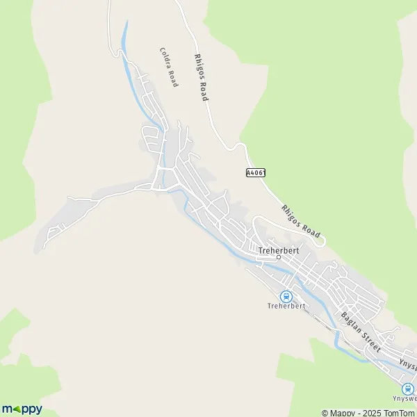Map Treherbert: map of Treherbert (CF42 5) and practical information