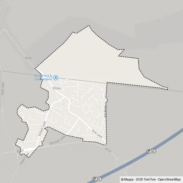 Map Elton: map of Elton (CH2 4) and practical information