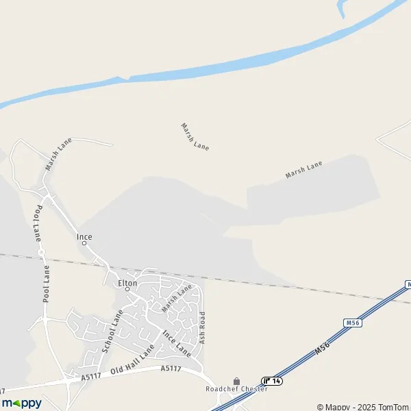 Map Ince: map of Ince (CH2 4) and practical information