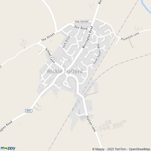 Map Mickle Trafford: map of Mickle Trafford (CH2 4) and practical ...