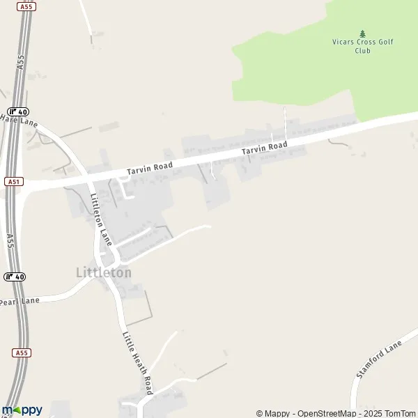 Map Littleton: map of Littleton (CH3 7) and practical information