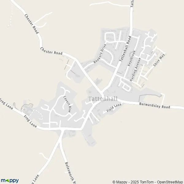 Map Tattenhall: map of Tattenhall (CH3 9) and practical information
