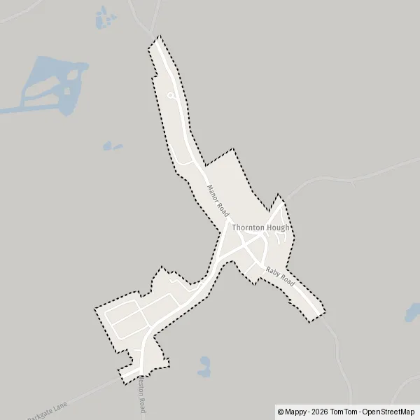 Map Thornton Hough: map of Thornton Hough (CH63 1) and practical ...