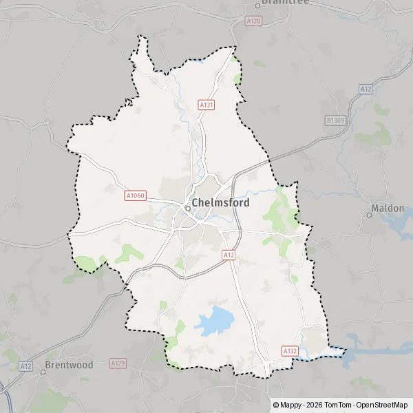 Map Chelmsford: map of Chelmsford (CM1 1) and practical information