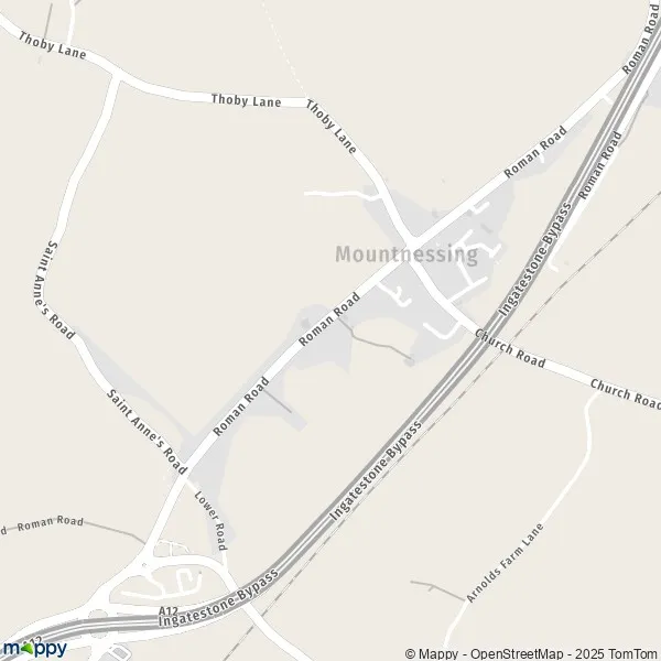 Map Mountnessing: map of Mountnessing (CM15 0) and practical information