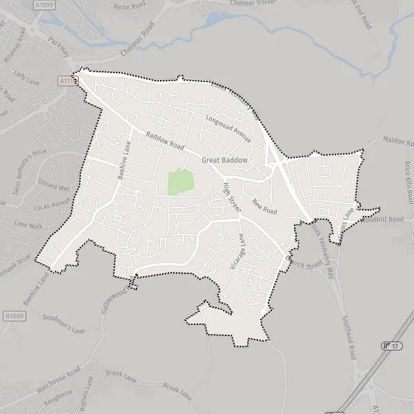 Map Great Baddow Map Of Great Baddow CM2 7 And Practical Information