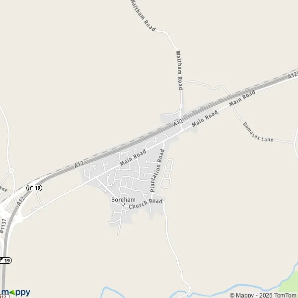 Map Boreham: map of Boreham (CM3 3) and practical information