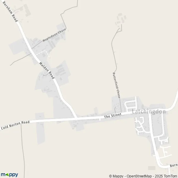 Map Latchingdon: map of Latchingdon (CM3 6) and practical information