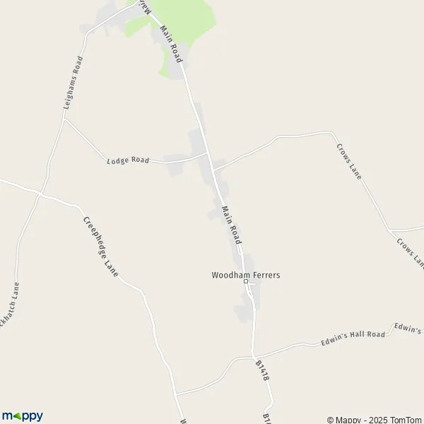 Map Woodham Ferrers: map of Woodham Ferrers (CM3 8) and practical ...