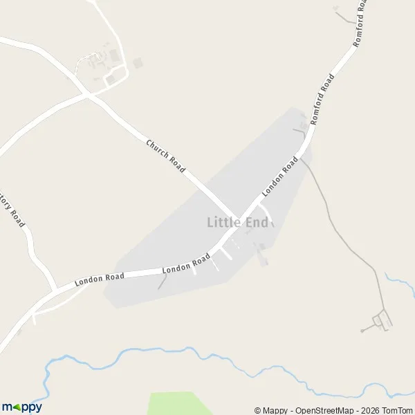 Map Little End: map of Little End (CM5 9) and practical information