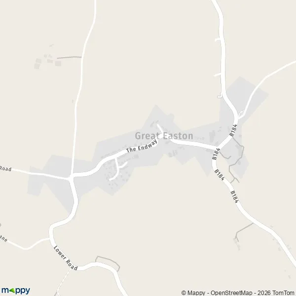 Map Great Easton: map of Great Easton (CM6 2) and practical information