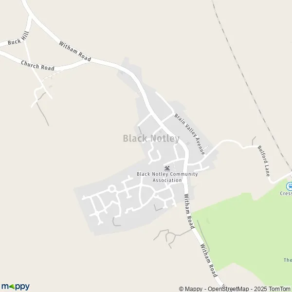 Map Black Notley: map of Black Notley (CM77 8) and practical information