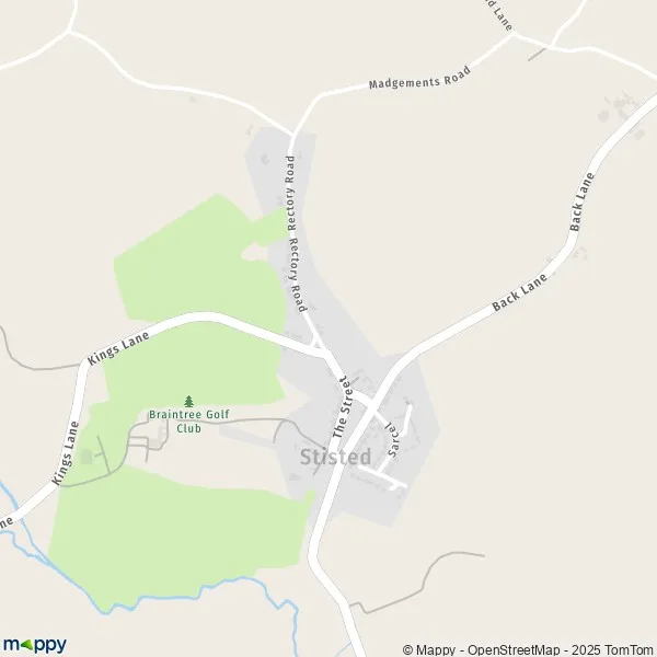 Map Stisted: map of Stisted (CM77 8) and practical information