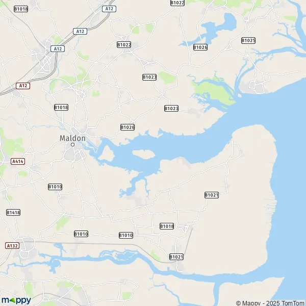Map Maldon: map of Maldon (CM9 6) and practical information