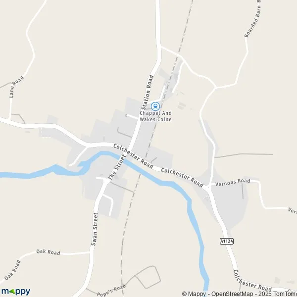 Map Wakes Colne: map of Wakes Colne (CO6 2) and practical information