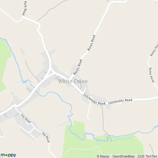 Map White Colne: map of White Colne (CO6 2) and practical information
