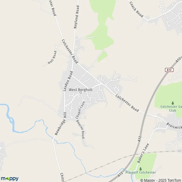 Map West Bergholt: map of West Bergholt (CO6 3) and practical information