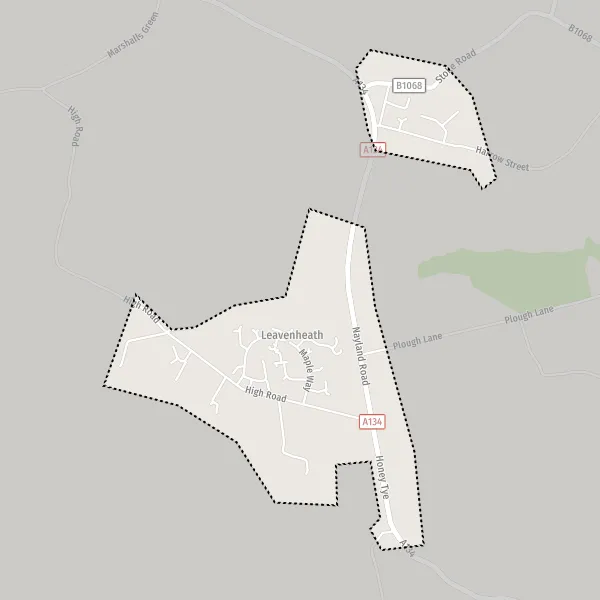 Map Leavenheath: map of Leavenheath (CO6 4) and practical information