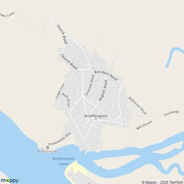 Map Brightlingsea: map of Brightlingsea (CO7 0) and practical information