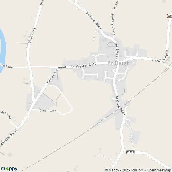 Map Ardleigh: map of Ardleigh (CO7 7) and practical information