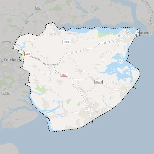 Map Tendring: map of Tendring (CO7 8) and practical information