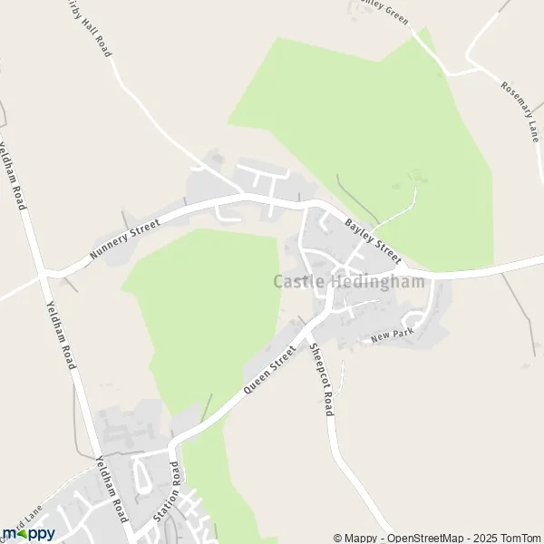 Map Castle Hedingham: map of Castle Hedingham (CO9 3) and practical ...