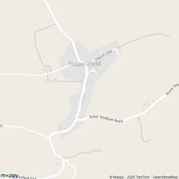Map Toppesfield: map of Toppesfield (CO9 4) and practical information